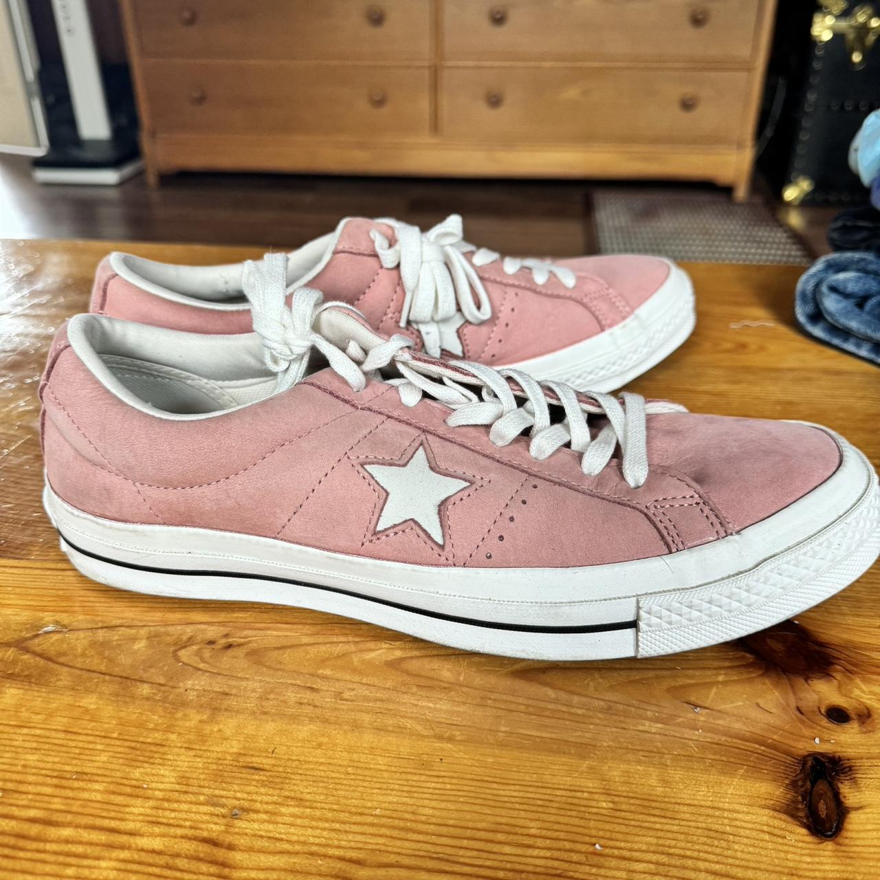 Pink converse mens store