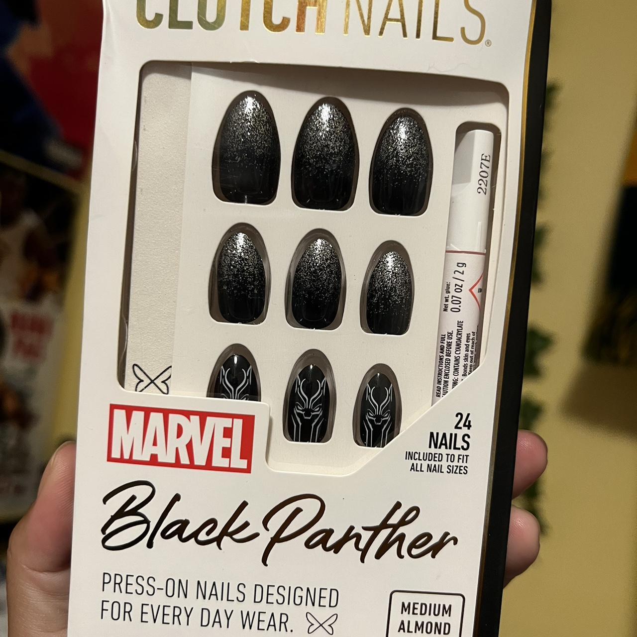Clutch nails Black Panther press on nails Brand... - Depop