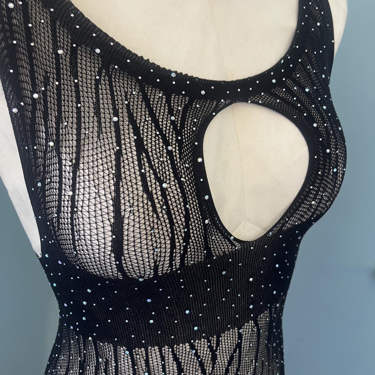Sparkly one piece dancer outfit 🖤 - Depop