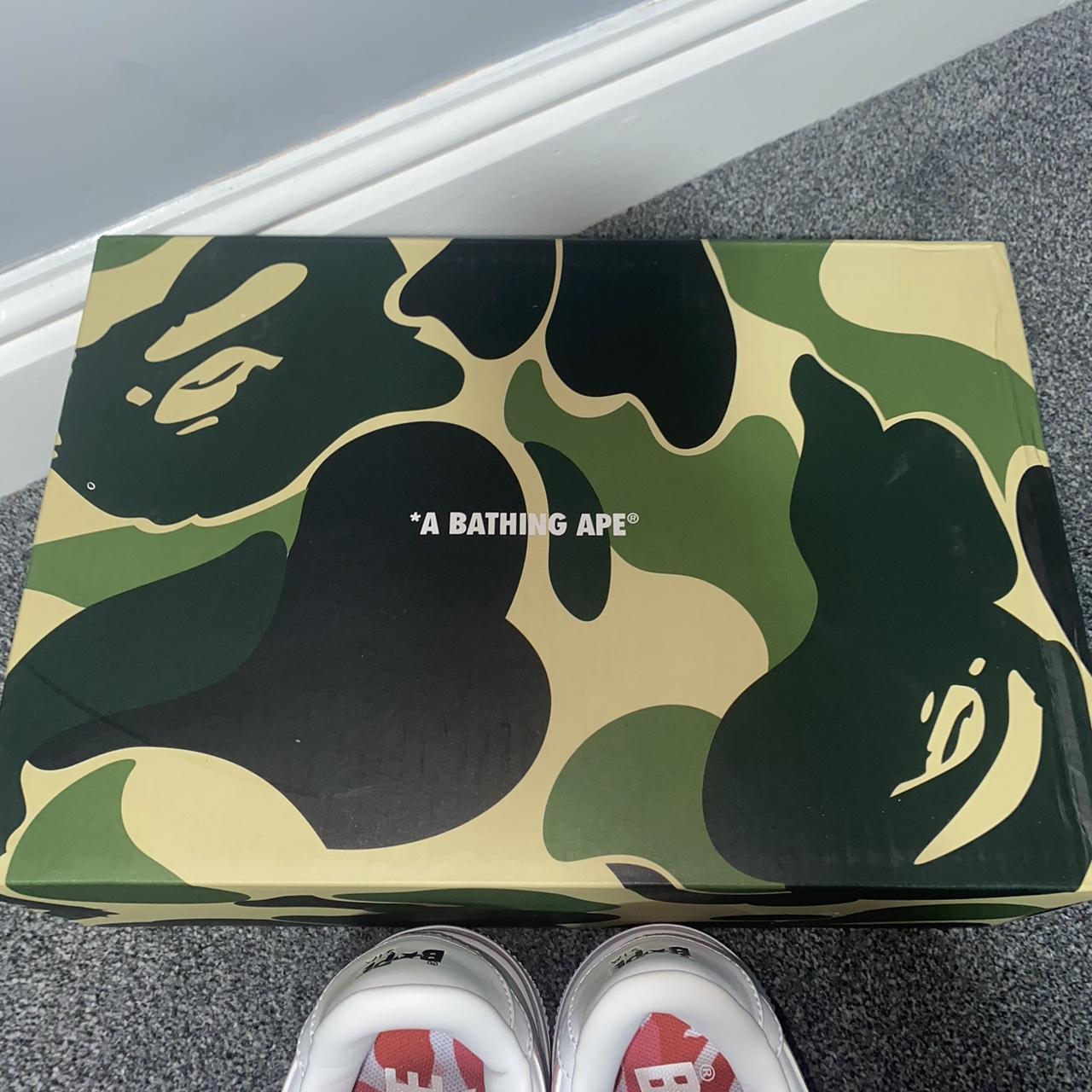 BAPE STA AIR FORCE 1 🩷 White ABC Camo Pink (2021)... - Depop