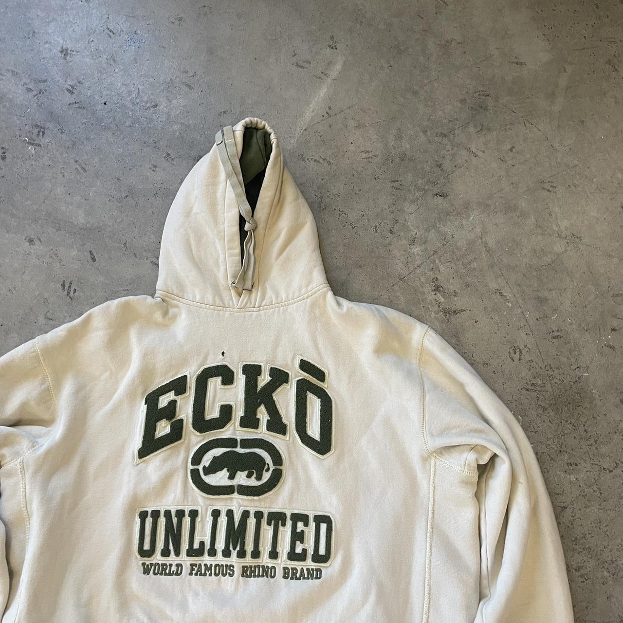 vintage earth tone ecko unlimited hoodie size... - Depop