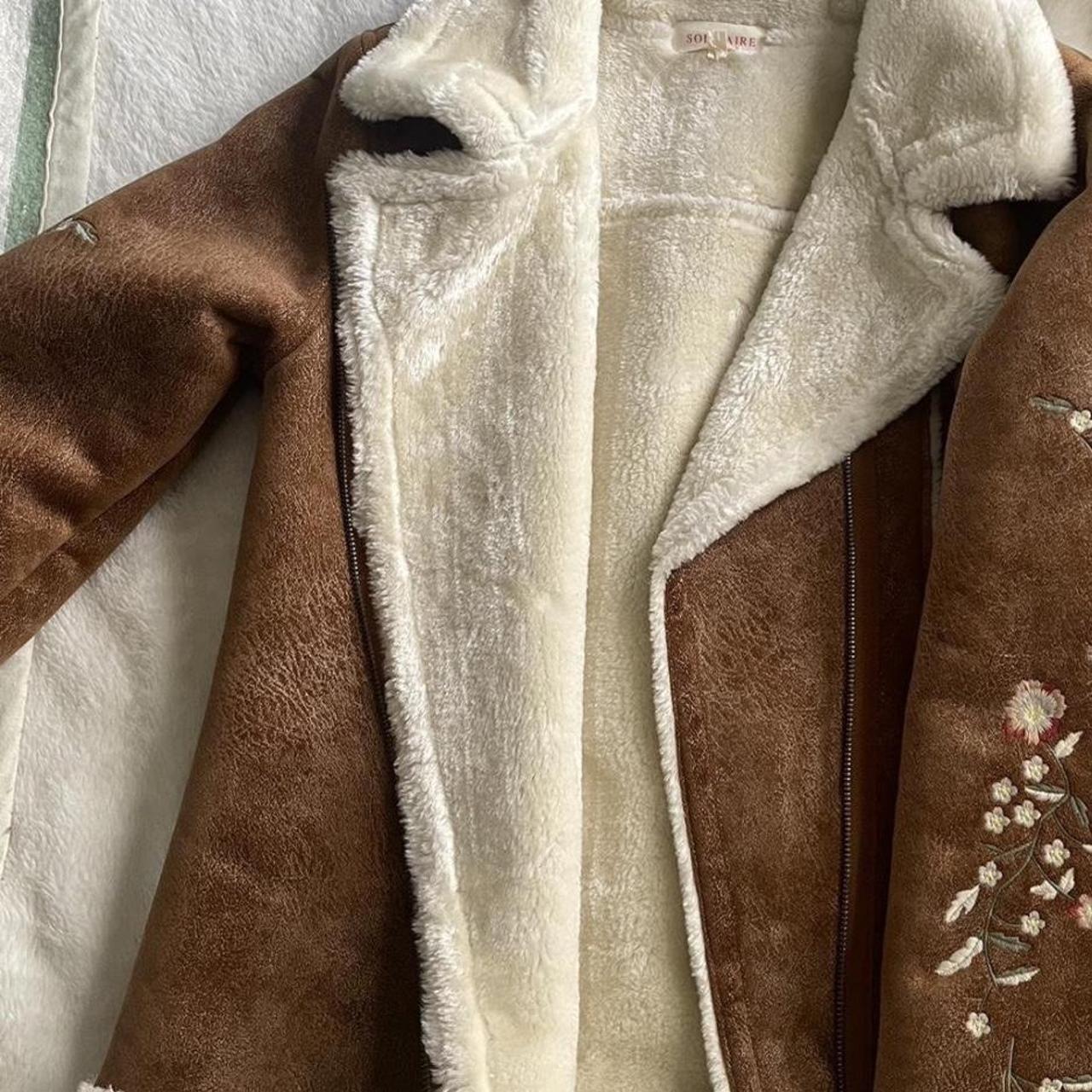 suede penny lane jacket - esque coat 🤎 super cute... - Depop