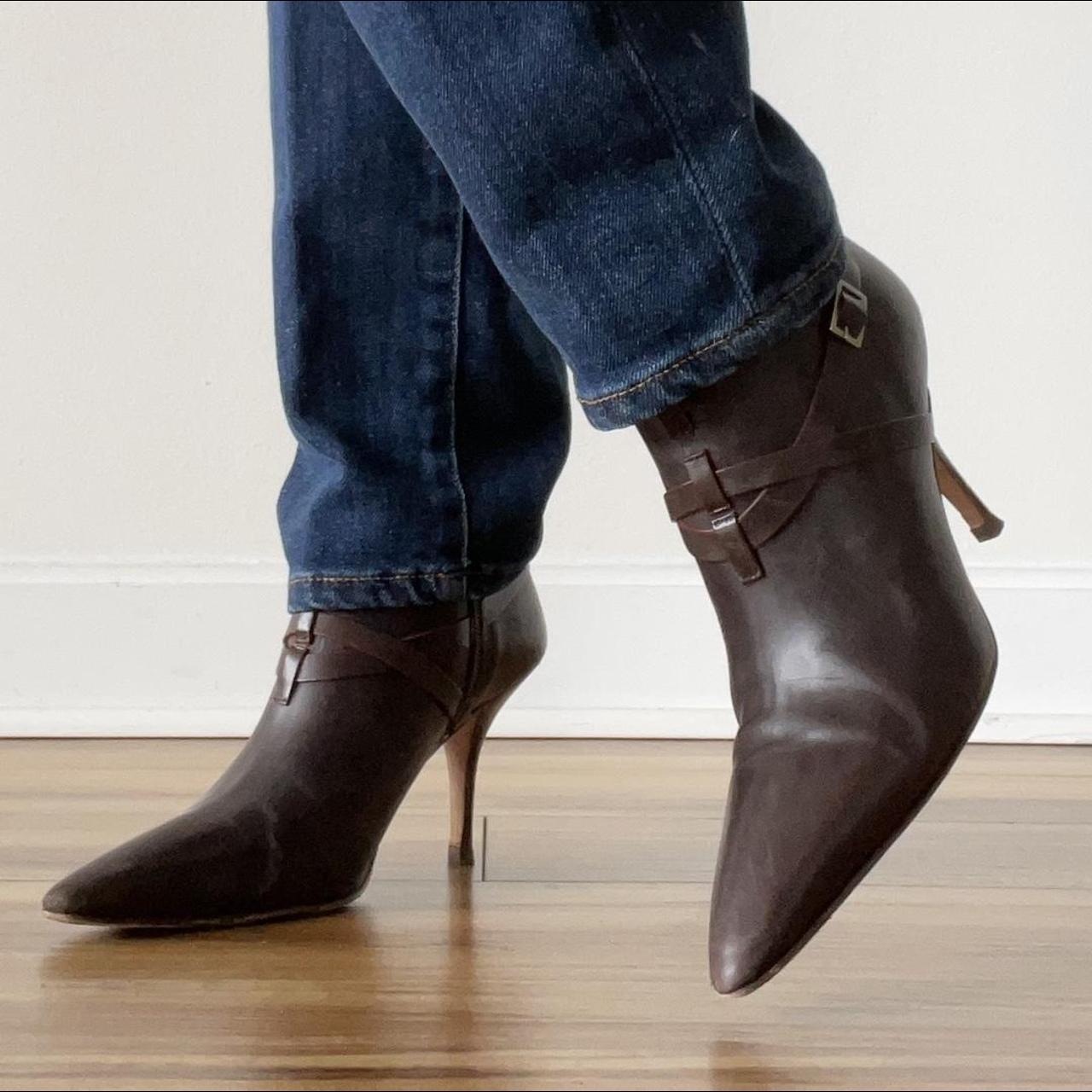 Manolo Blahnik Women's Brown Boots | Depop