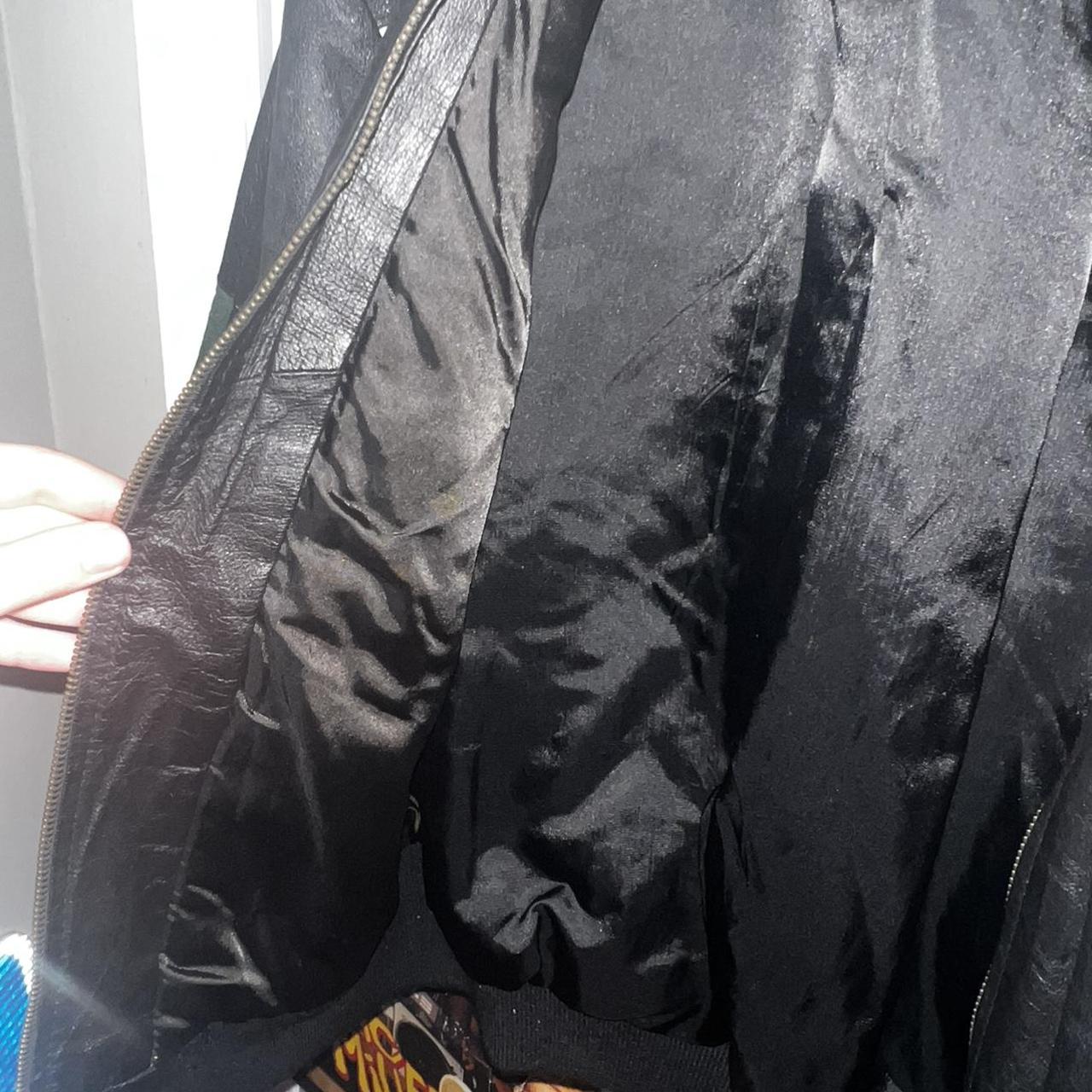 Phase 2 rare world flags leather bomber jacket very... - Depop