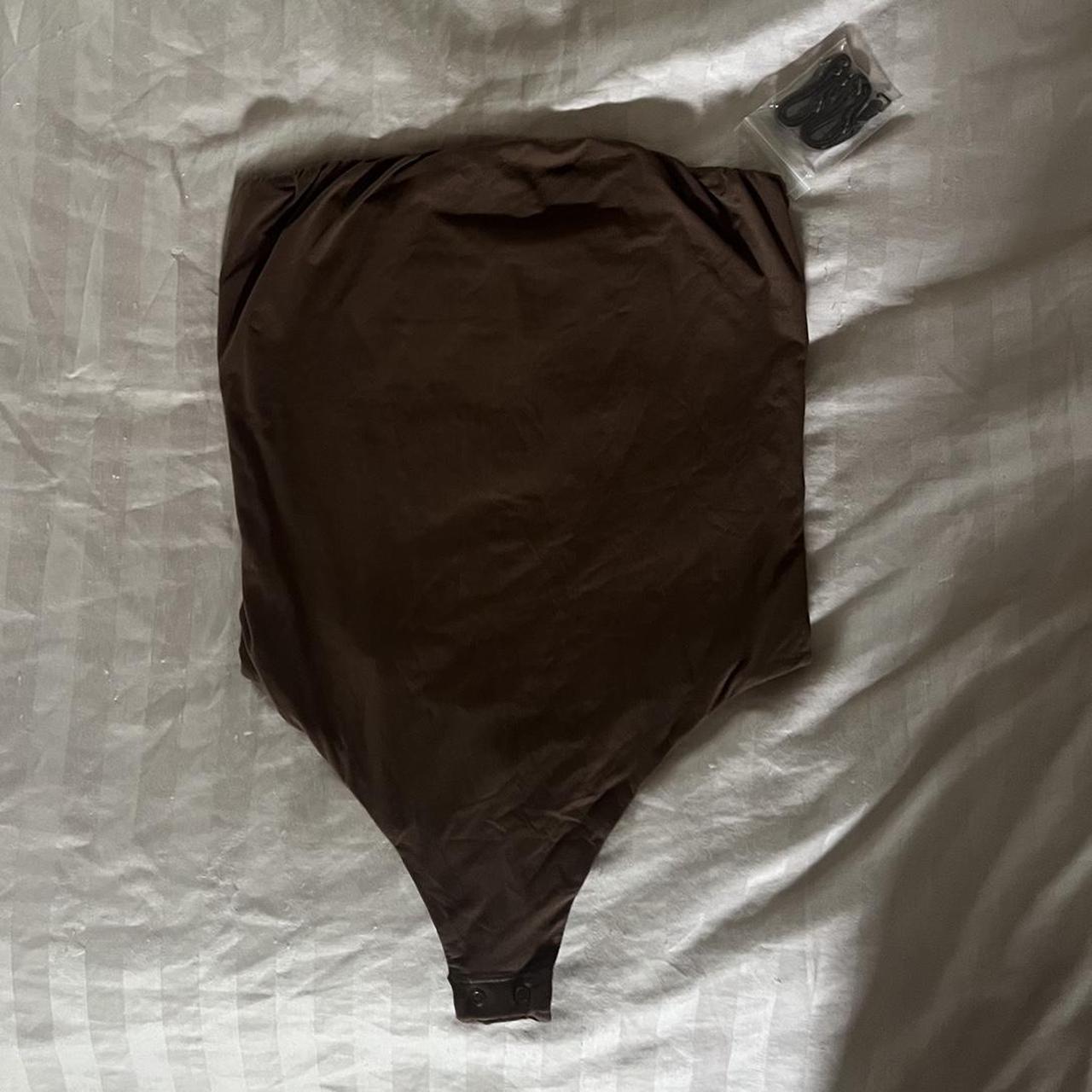 Skims fits everybody strapless bodysuit brown comes... - Depop