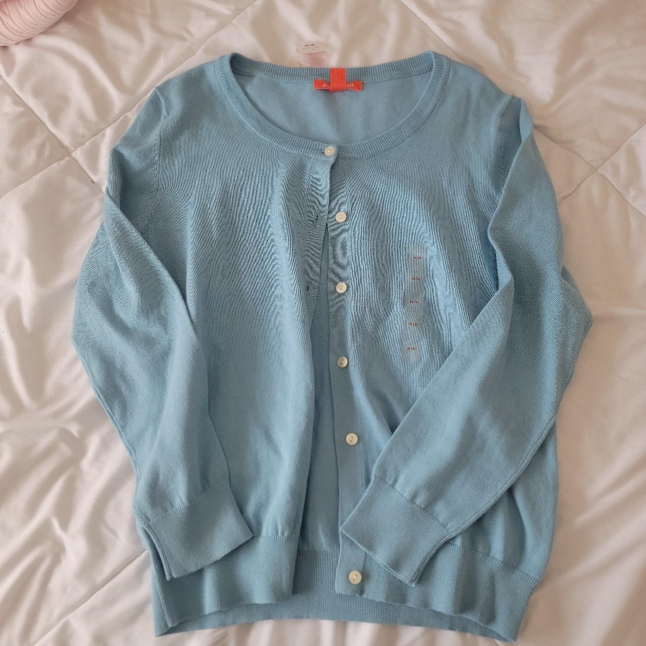 Light blue button up cardigan !! Soft comfortable... | Depop
