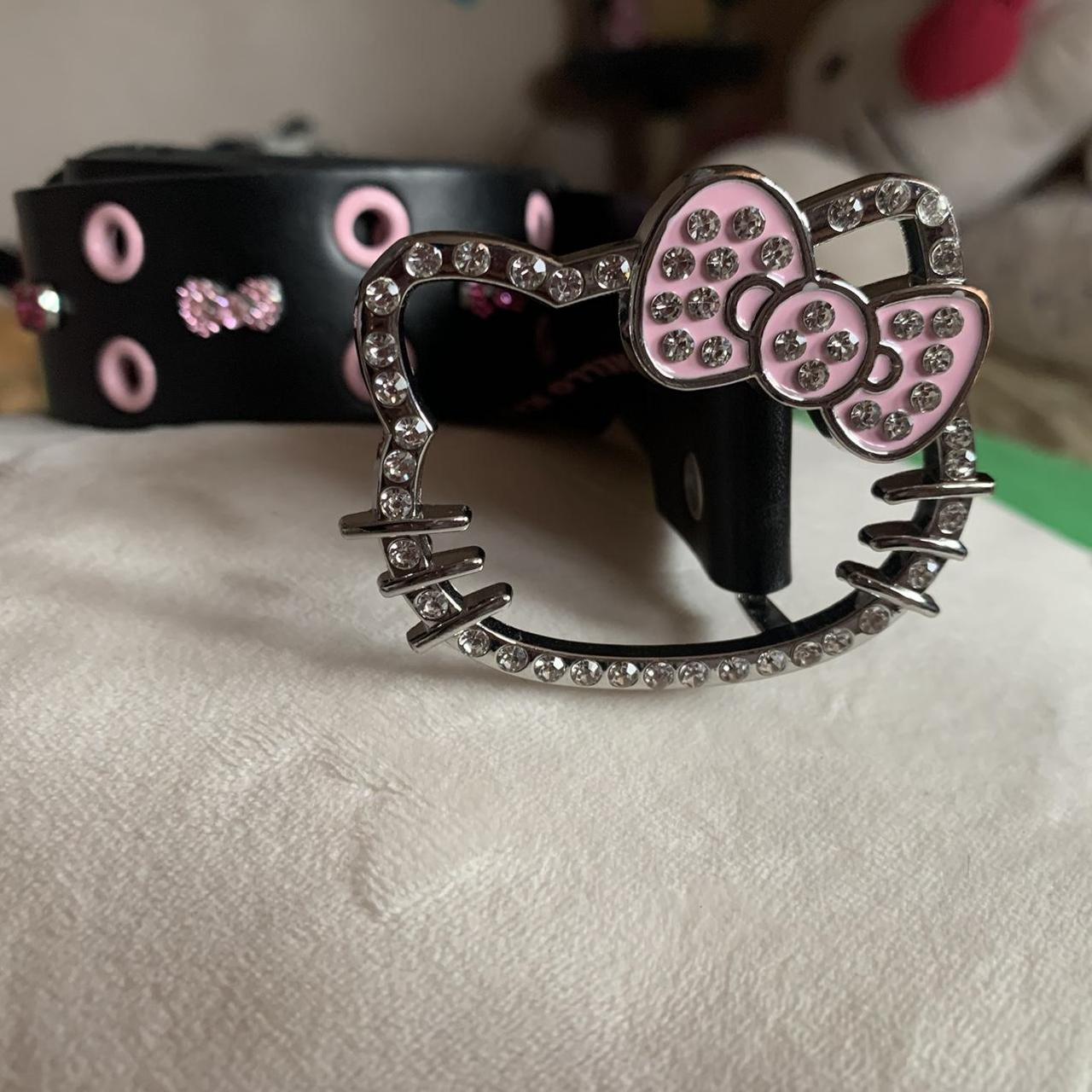 Brand new hello kitty bling belt😝 size large! #y2k... | Depop