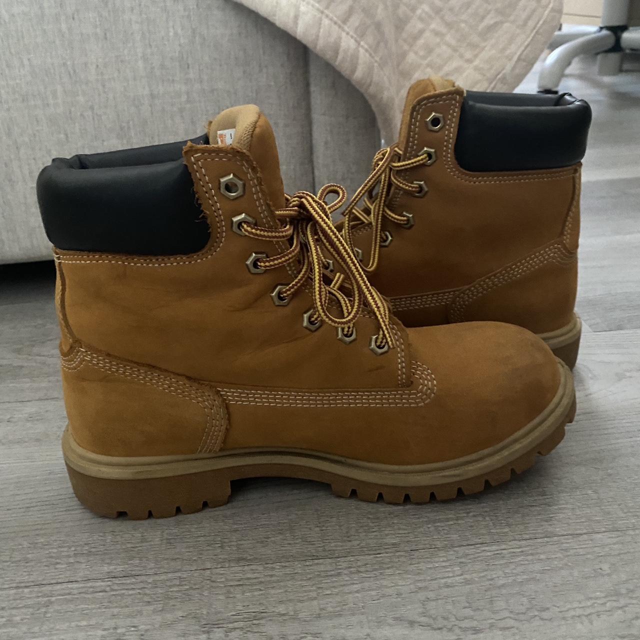 Tan Timberland PRO work boots! I got them for a... - Depop