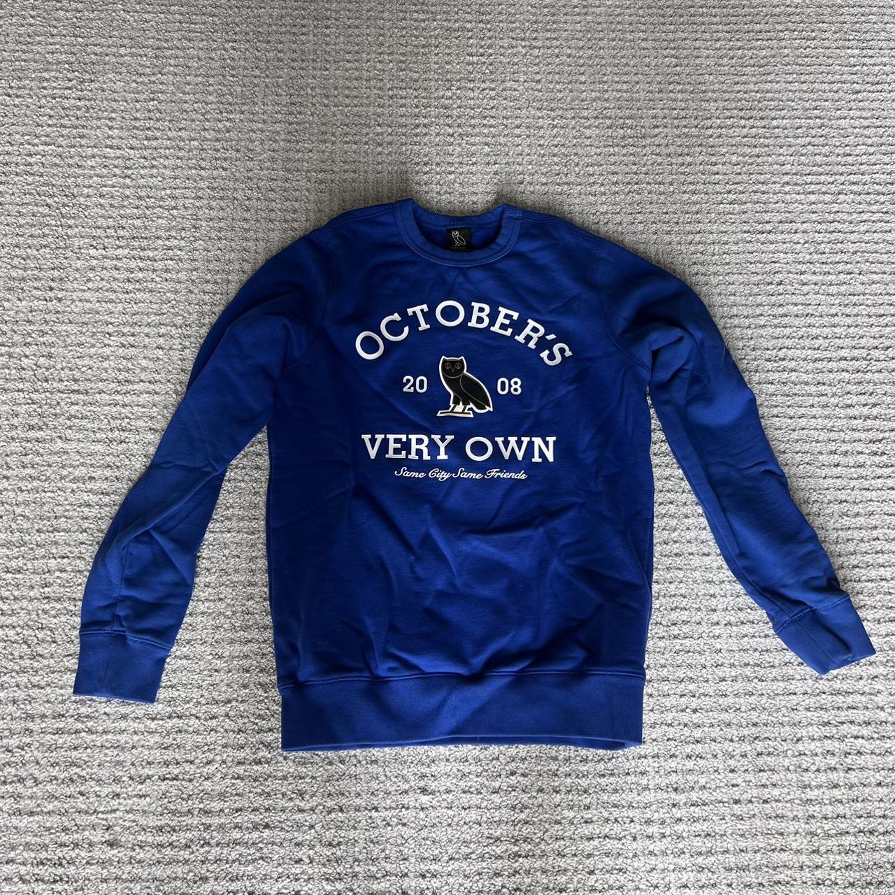 Drake Octobers very own blue crewneck - Depop