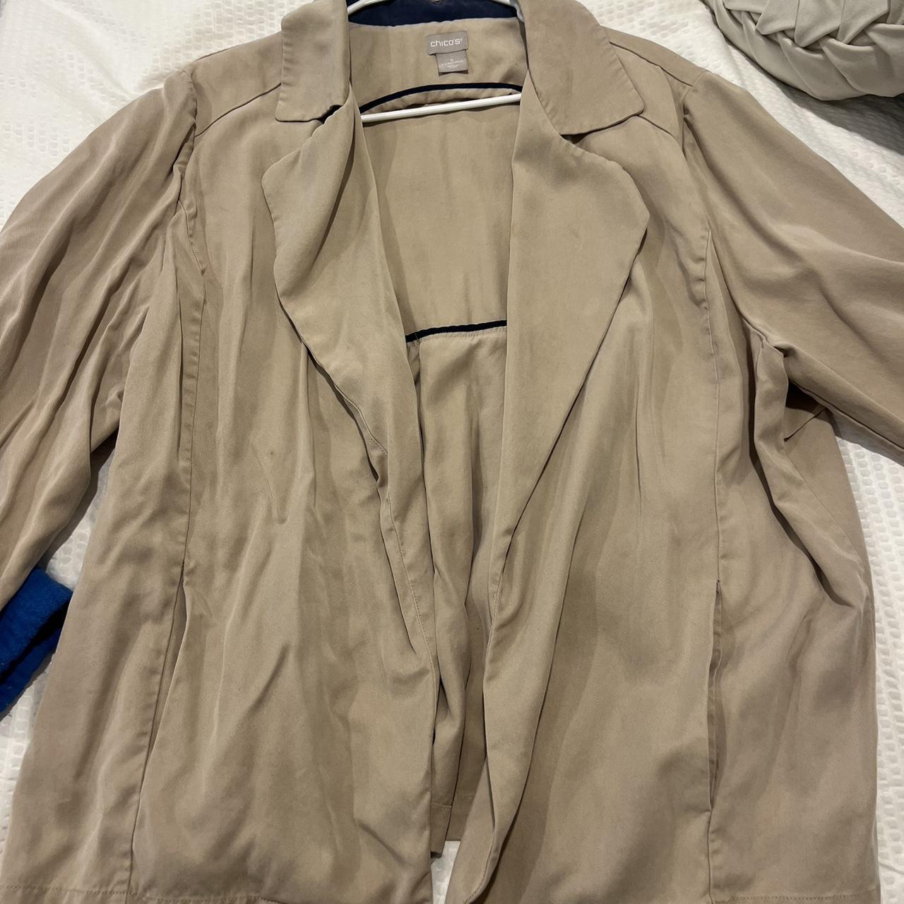 Chicos suede jacket Size 4 Fits like a large... - Depop