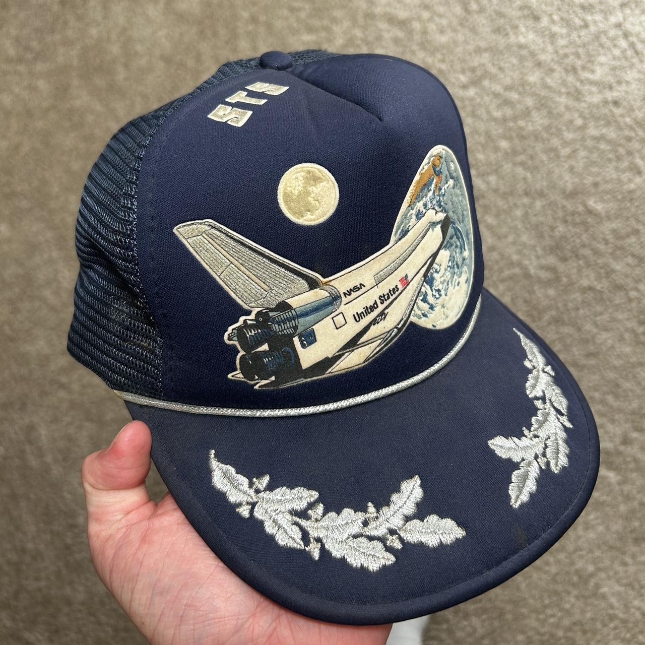 Vintage 80s NASA space shuttle SnapBack... | Depop