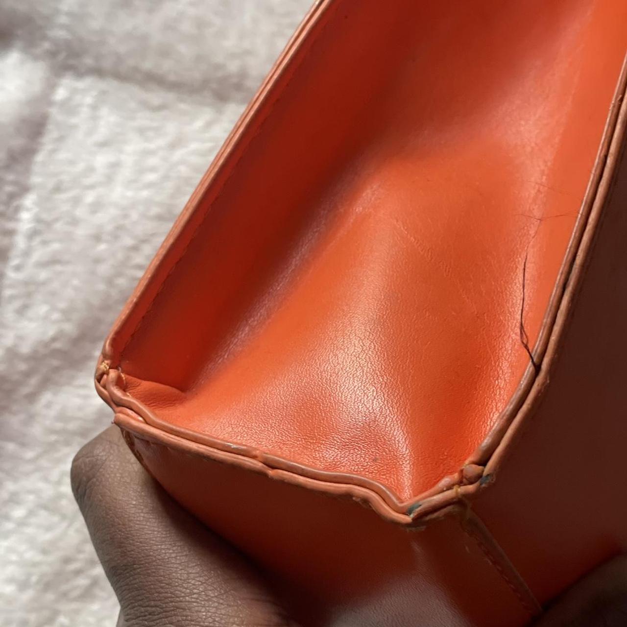 Telfar orange mini bag #orangebag flaws in pictures - Depop