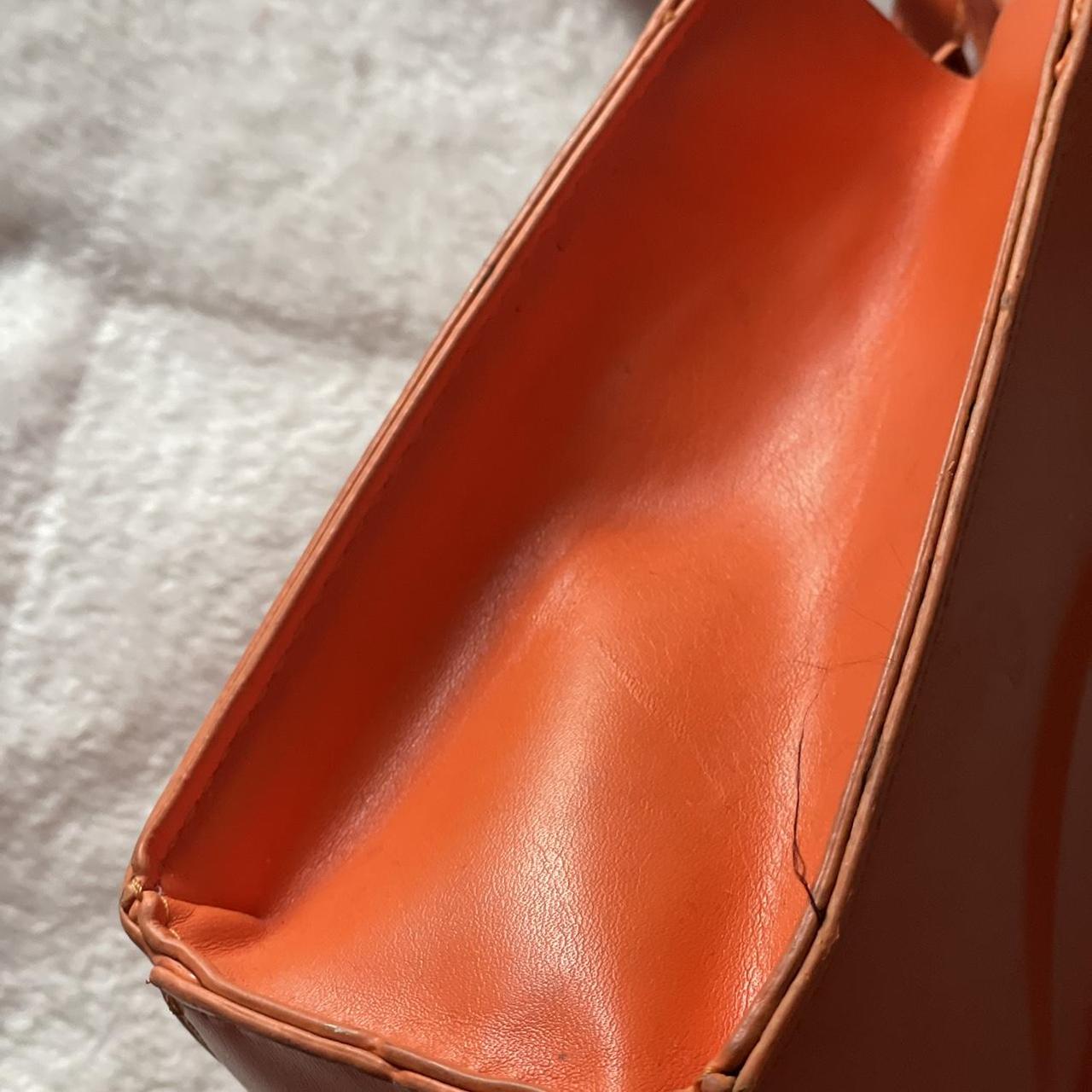 Telfar orange mini bag #orangebag flaws in pictures - Depop