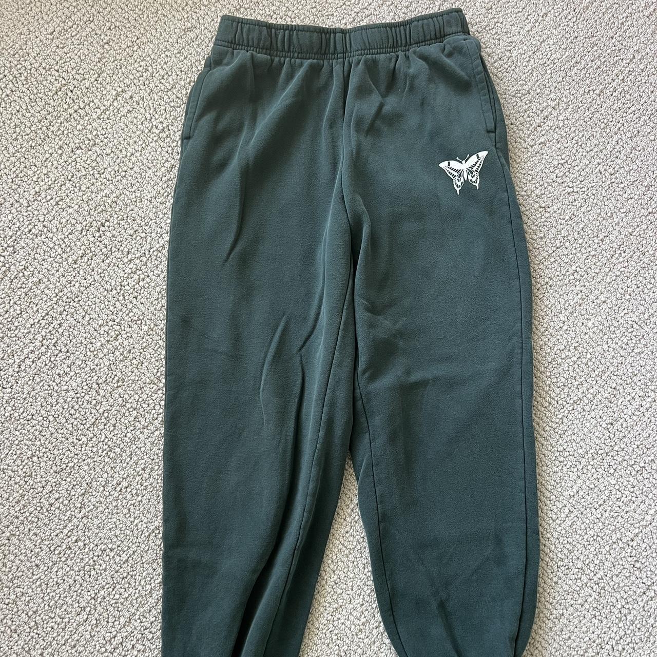 dark green pacsun sweatpants; best fits... - Depop