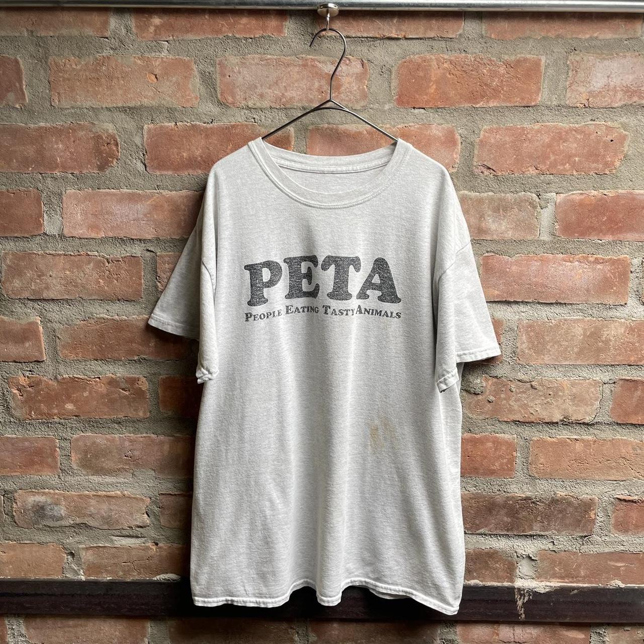 90s 2000s Vintage PETA save animals promo t... - Depop