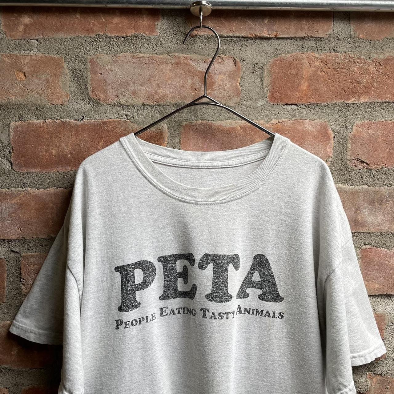 90s 2000s Vintage PETA save animals promo t... - Depop