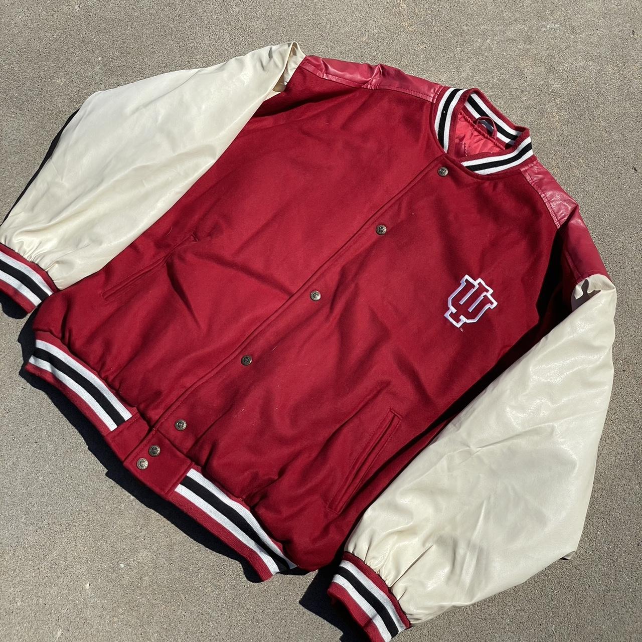 Vintage Indiana University Varsity Letterman... - Depop