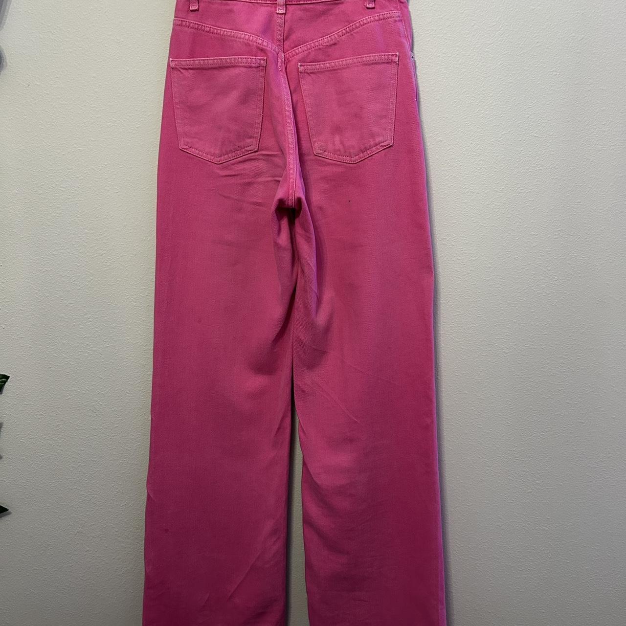 Pink Zara Pants. Size 2, really good condition!! - Depop