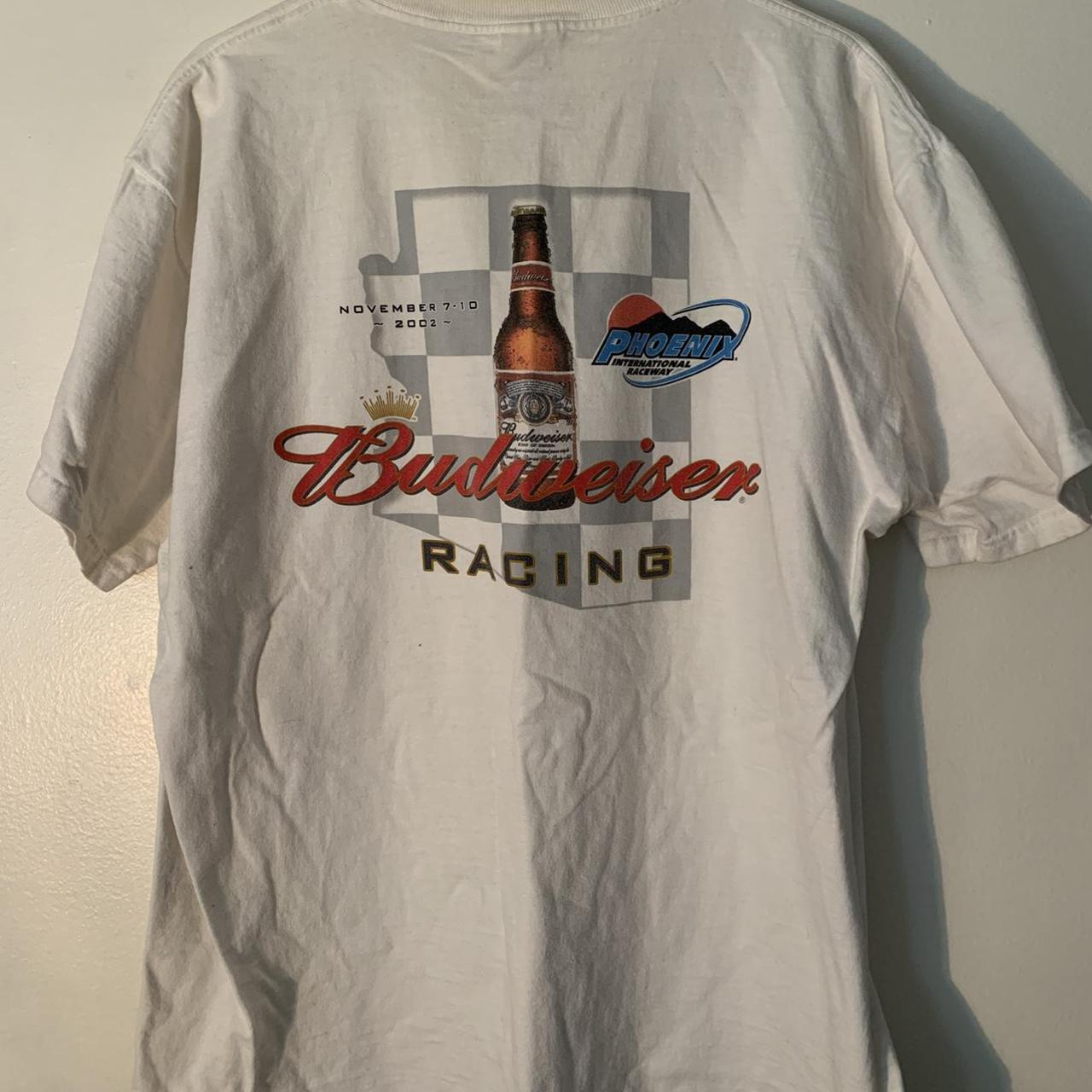 Super cool vintage Budweiser racing shirt! It does... - Depop