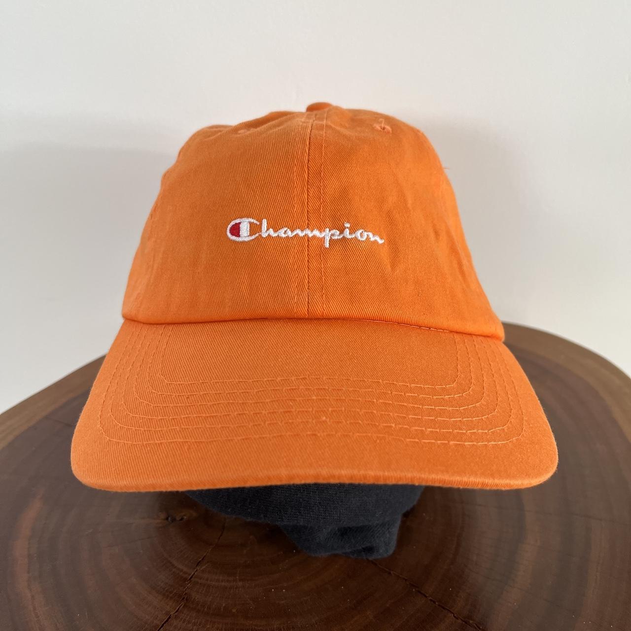 Champion dad cap / 6 panel / strap back. Pumpkin... - Depop