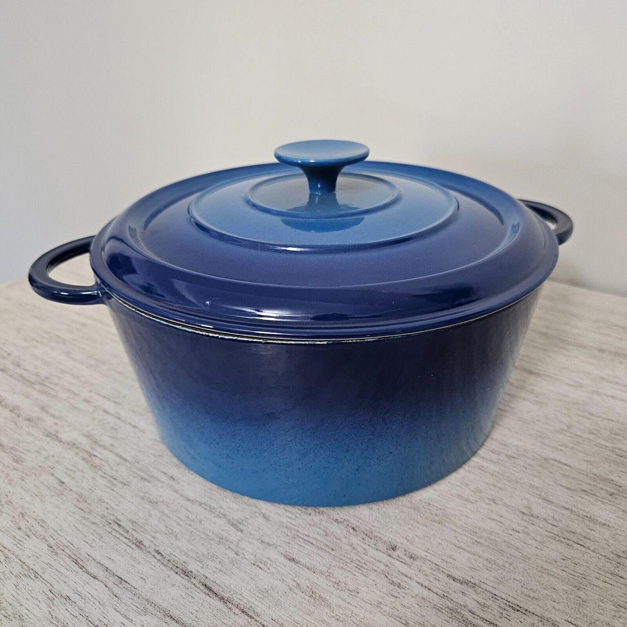STAUB Basix Enamel Dutch Oven Blue Ombre Double... | Depop
