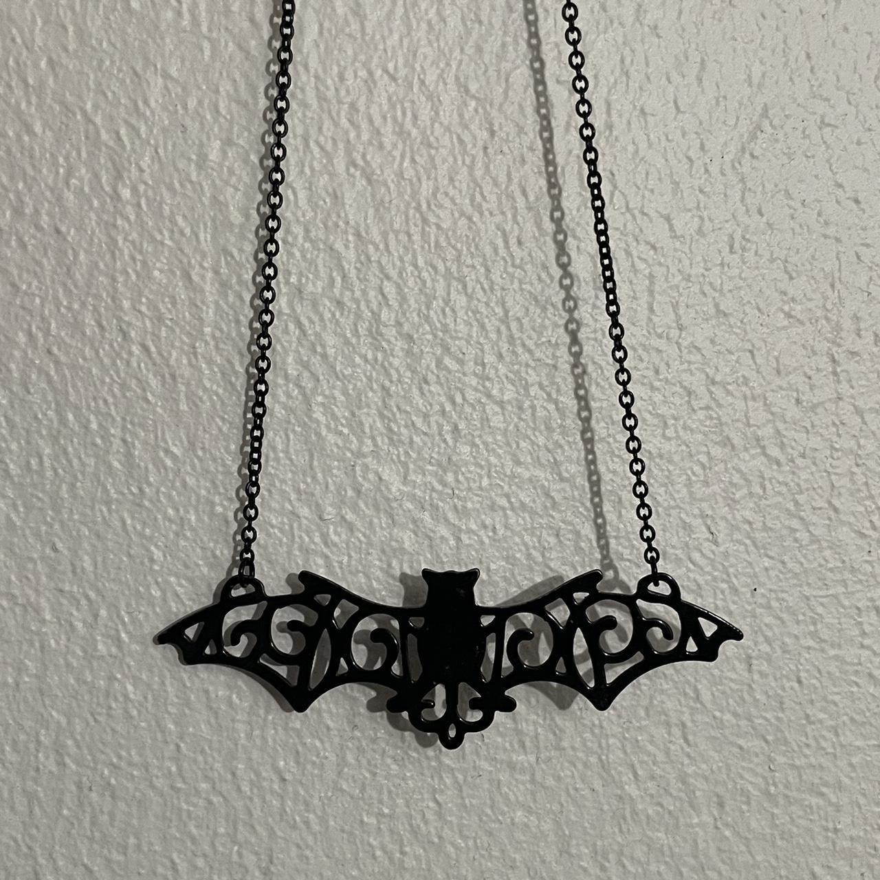 Detailed bat necklace *Will accept bundle, please... - Depop
