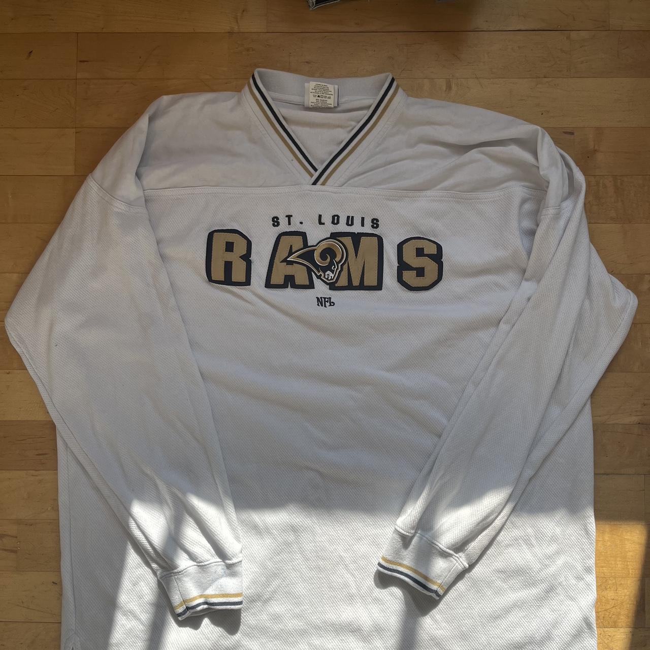 Throwback STL Rams pullover. Cool, light weight... - Depop