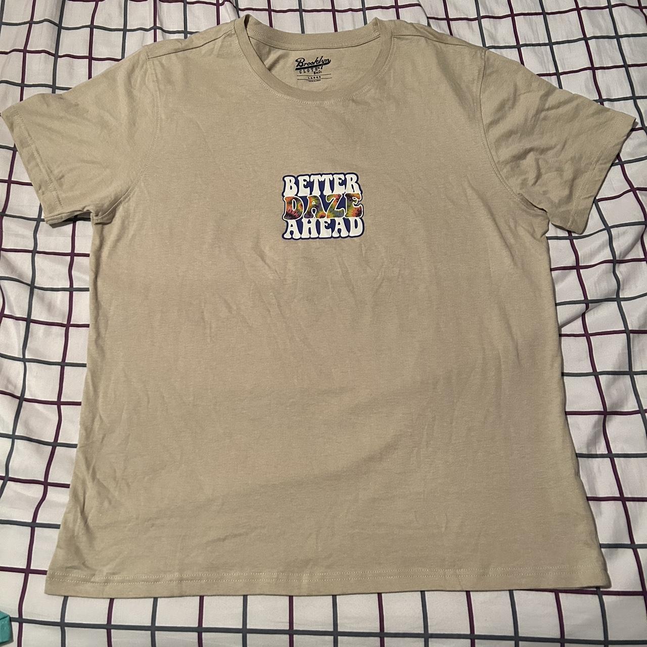 better daze ahead graphic tee size large in mens but... - Depop