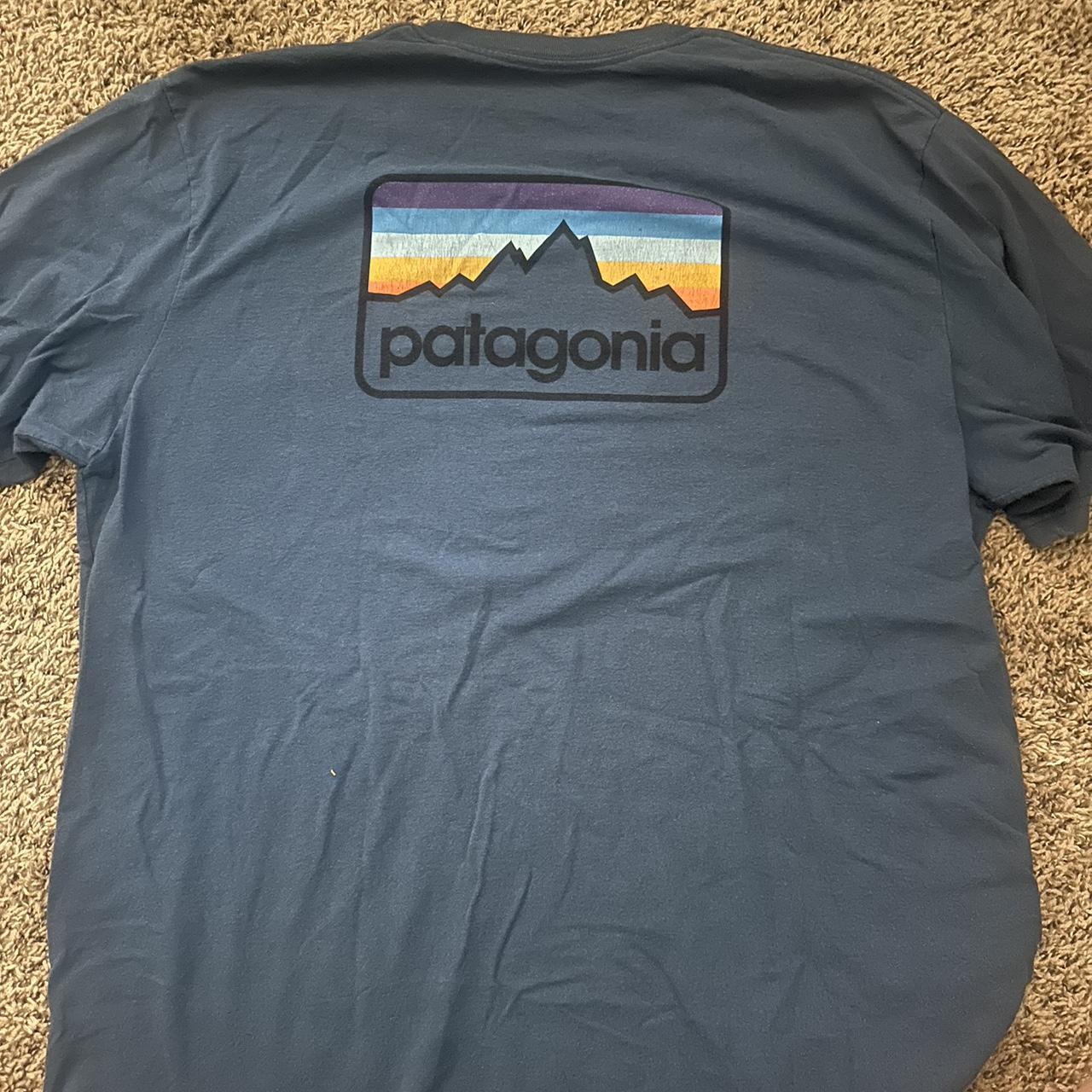 XXL blue Patagonia tee - Depop