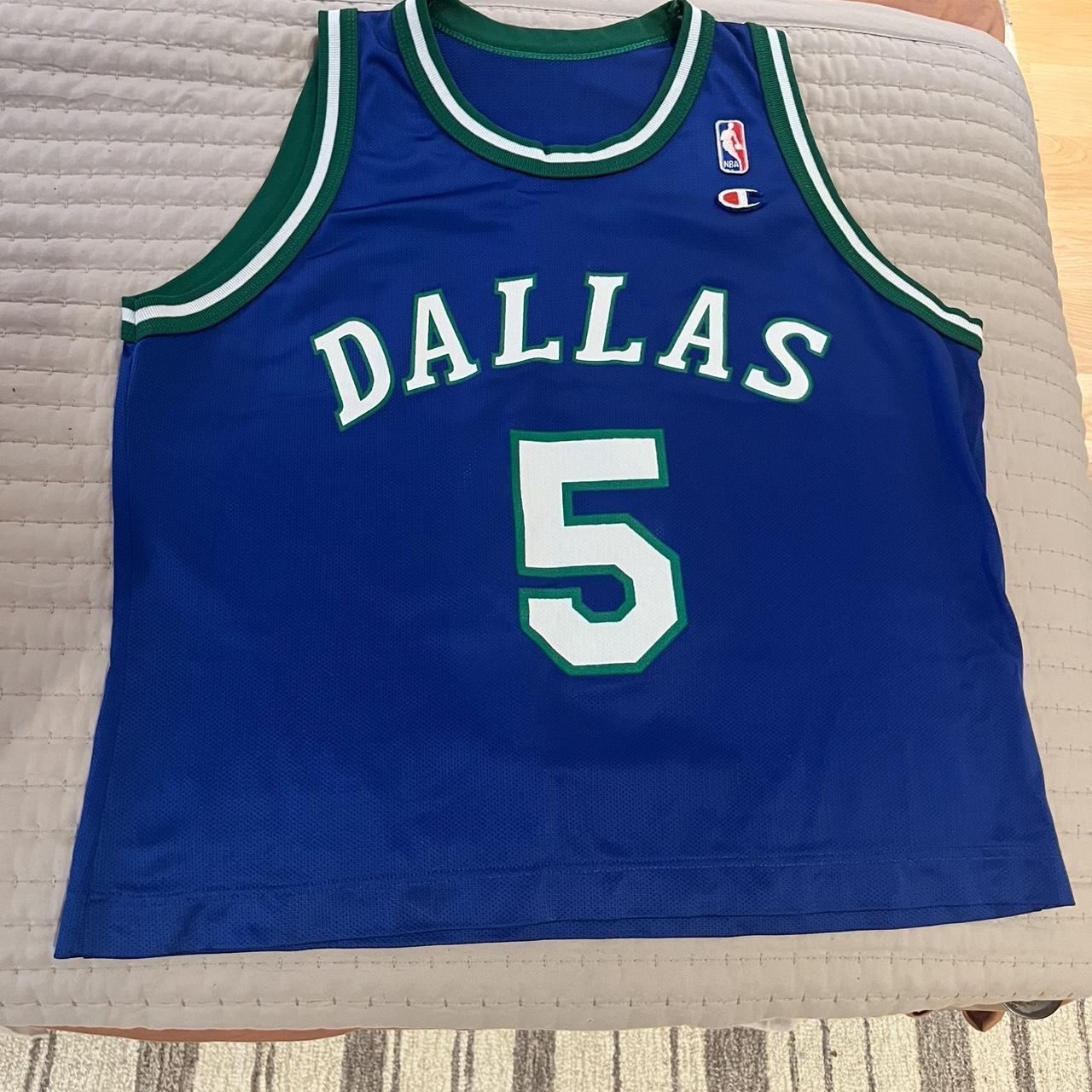 Vtg Champion NBA Dallas Mavericks Jason Kidd Jersey... - Depop