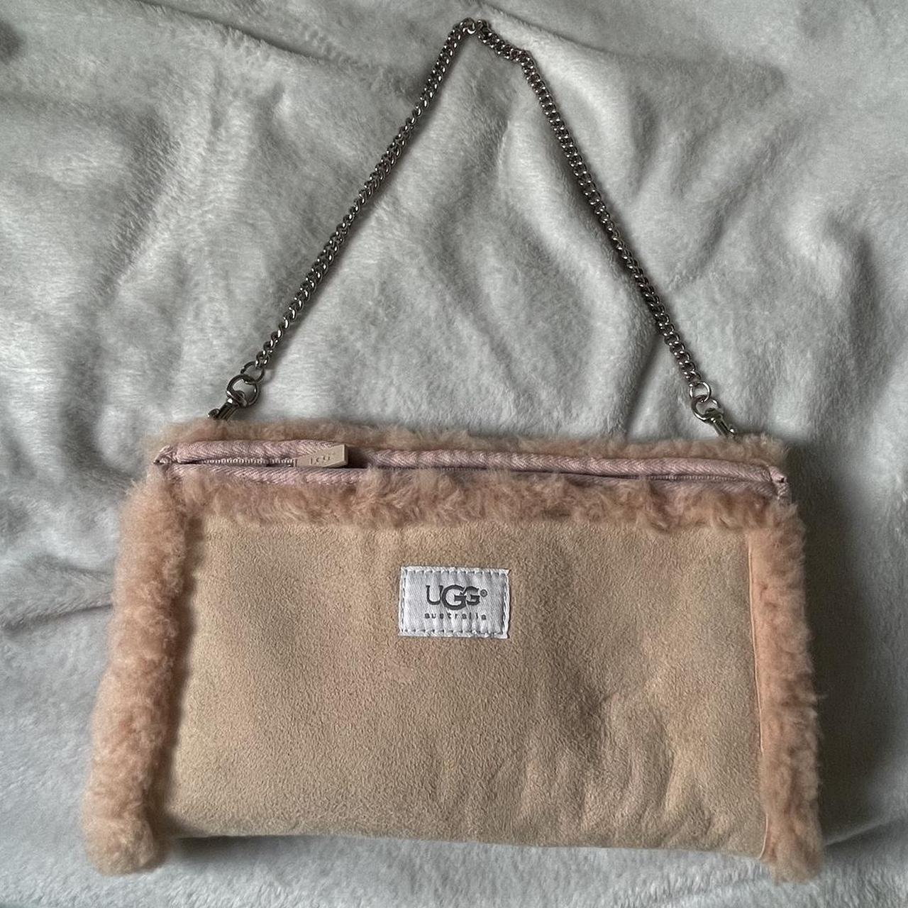 UGG Australia Pink Leather Suede Purse Shoulder... - Depop
