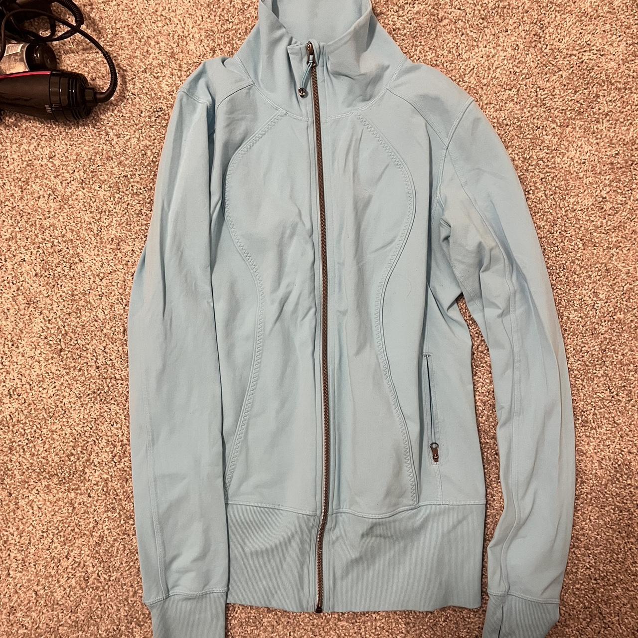 Lululemon light blue sweater jacket Size... - Depop