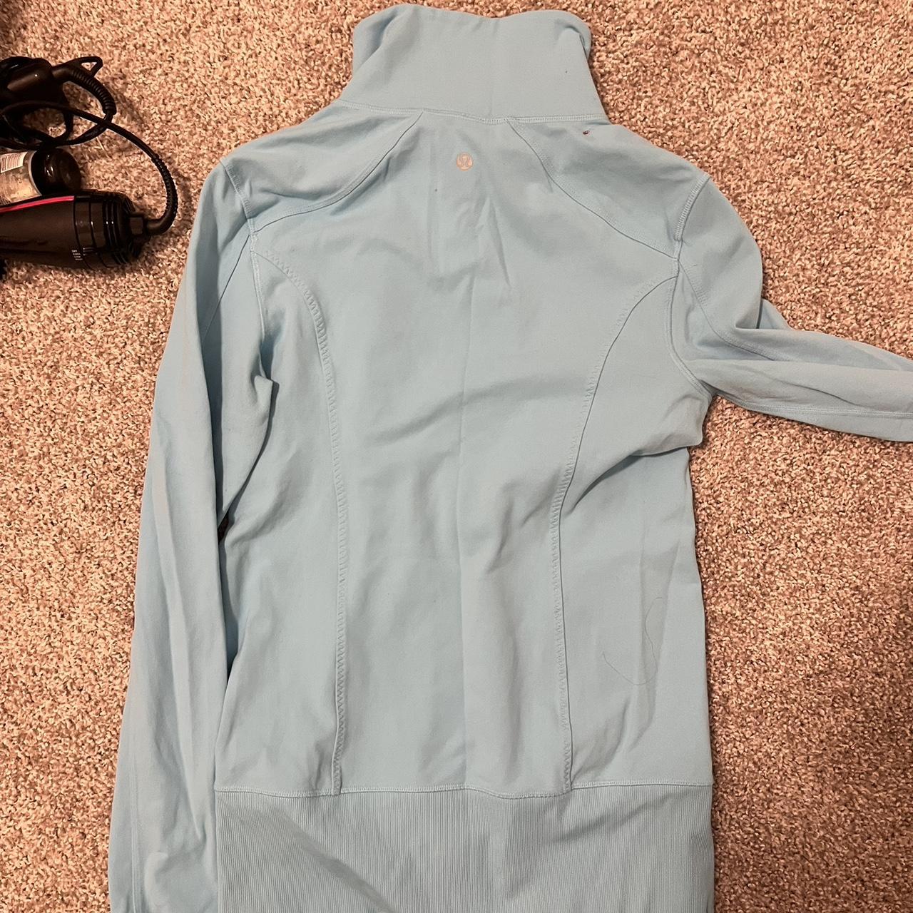 Lululemon light blue sweater jacket Size... - Depop