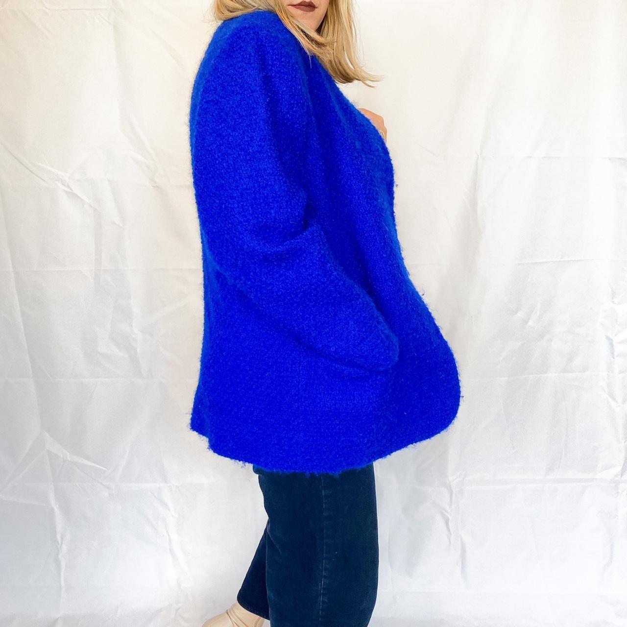 Stunning blue vintage jacket. Button up front and... - Depop