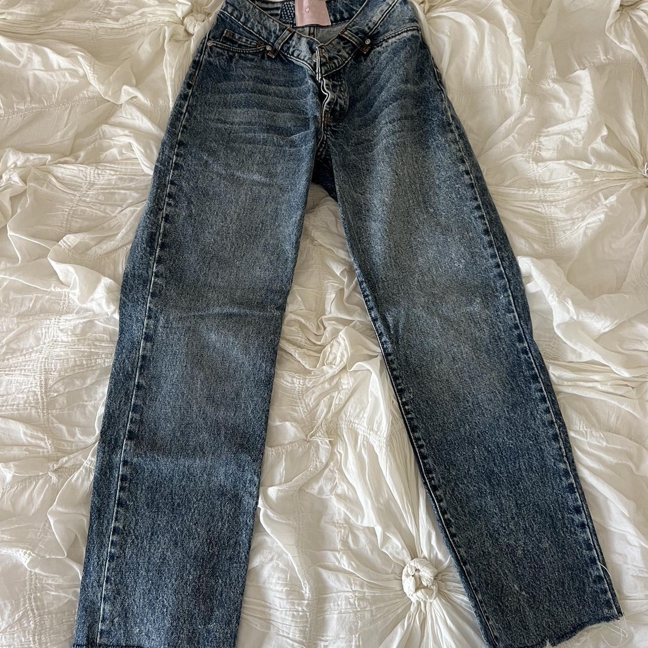 Revive Denim Deep V Jeans Size 25 - Depop