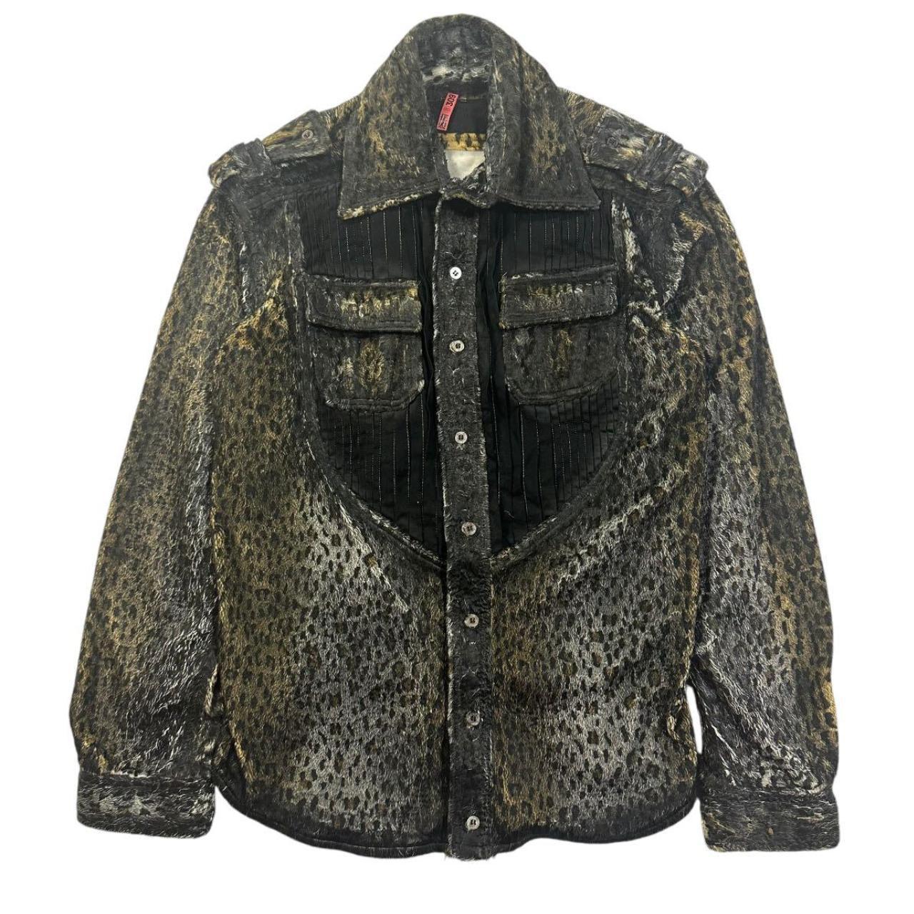 ROEN waxed leopard jacket with pockets :o great... - Depop