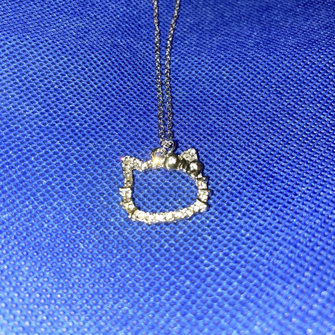 Sterling silver hello kitty necklace (I have 3 in... - Depop