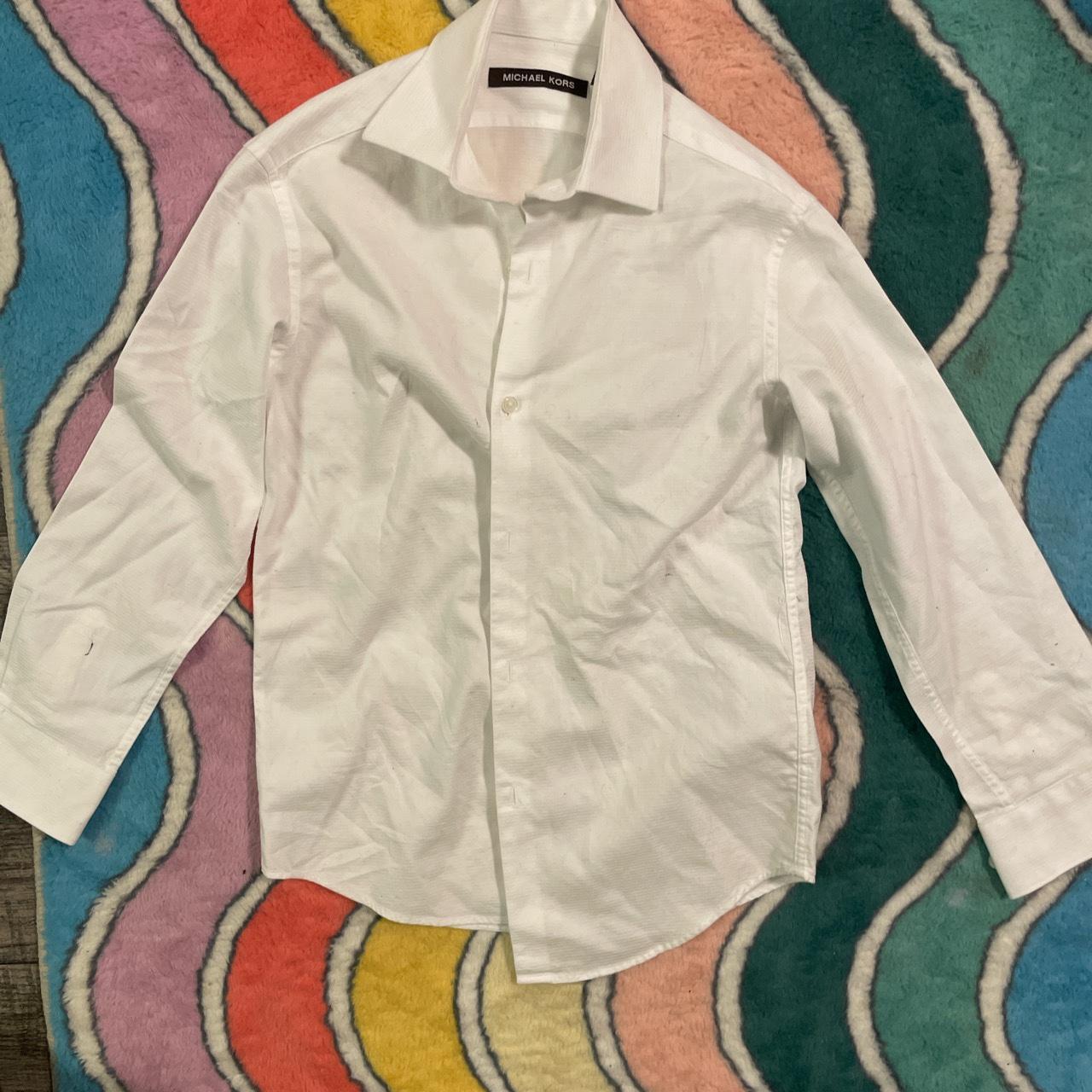 Micheal Kors white button down - Depop