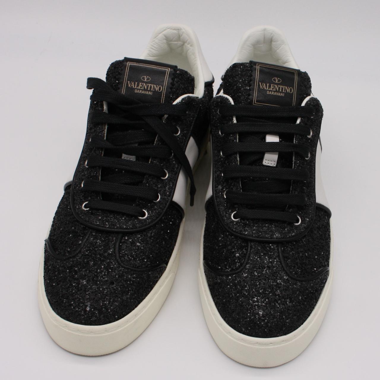 Valentino Garavani Fly Crew Glitter Strap Lace-Up... - Depop