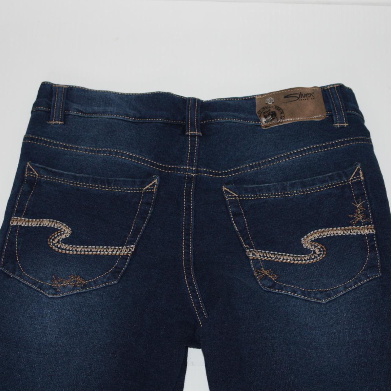 Silver Jeans Nathan Girl's Stretch Blue Denim... - Depop