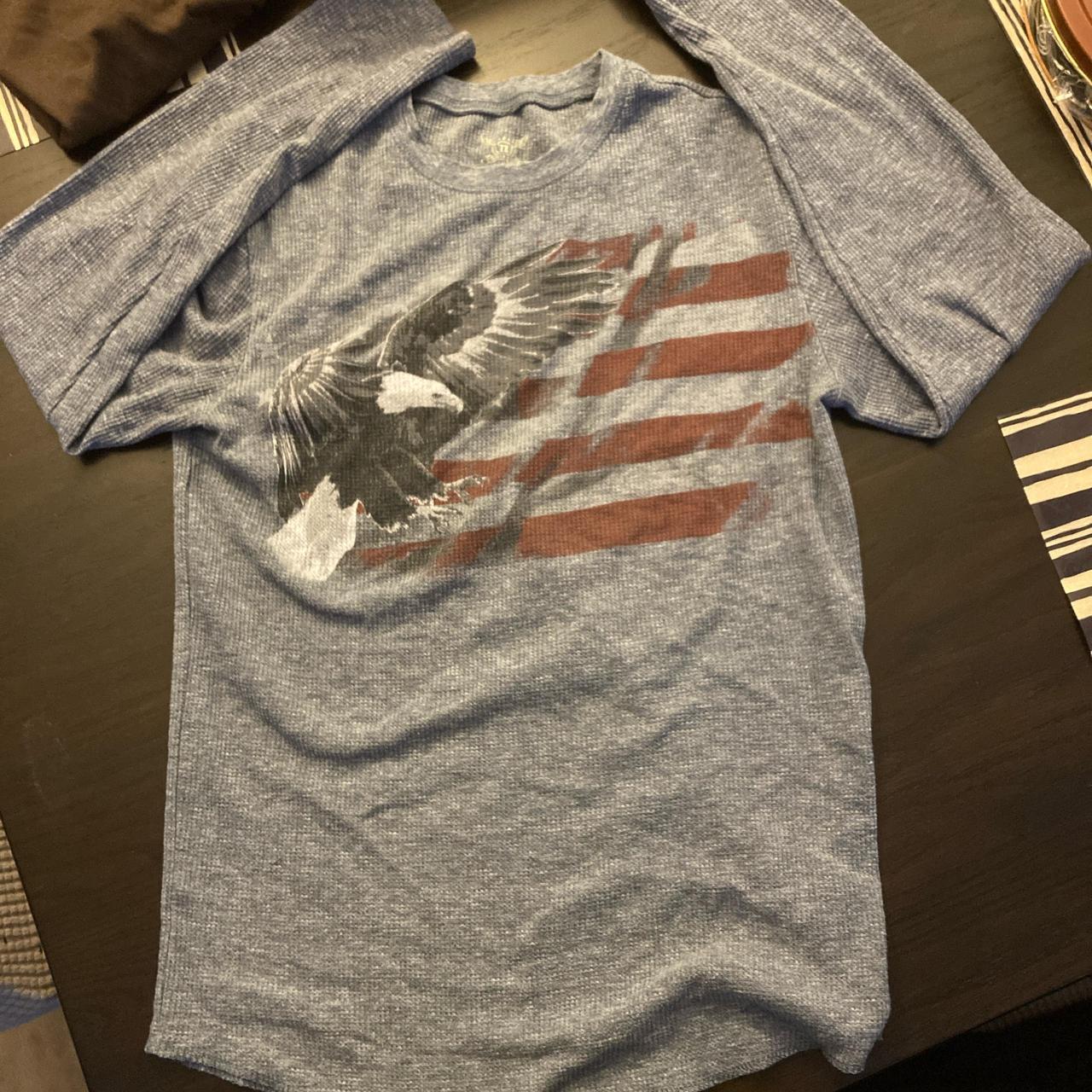 Faded Glory America Print Thermal Super cool and... - Depop