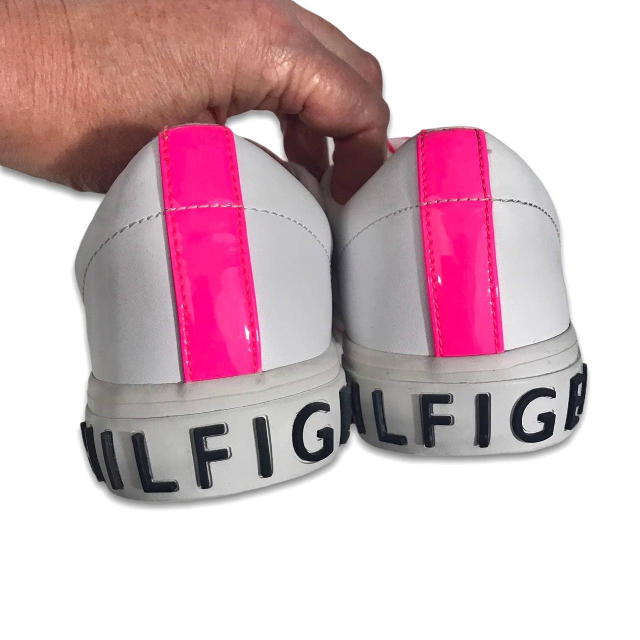 Tommy Hilfiger TW Flint 2 white pink sneakers. Round... - Depop