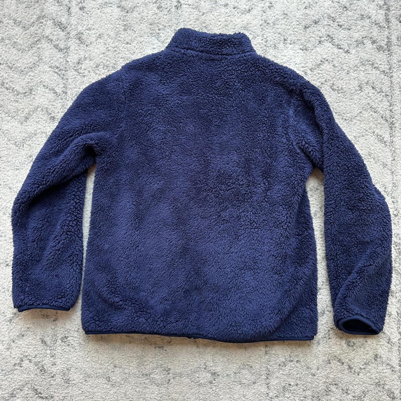 UNIQLO Navy Blue Sherpa Jacket 💙 fits like... - Depop