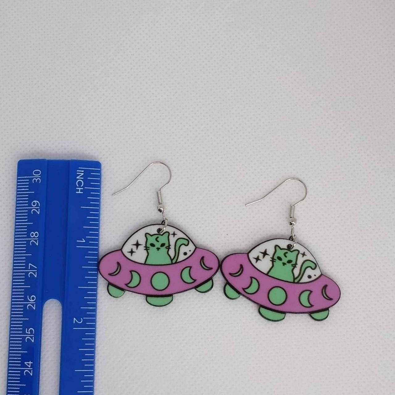 NEW Cat Star Alien Spaceship UFO Acrylic... - Depop