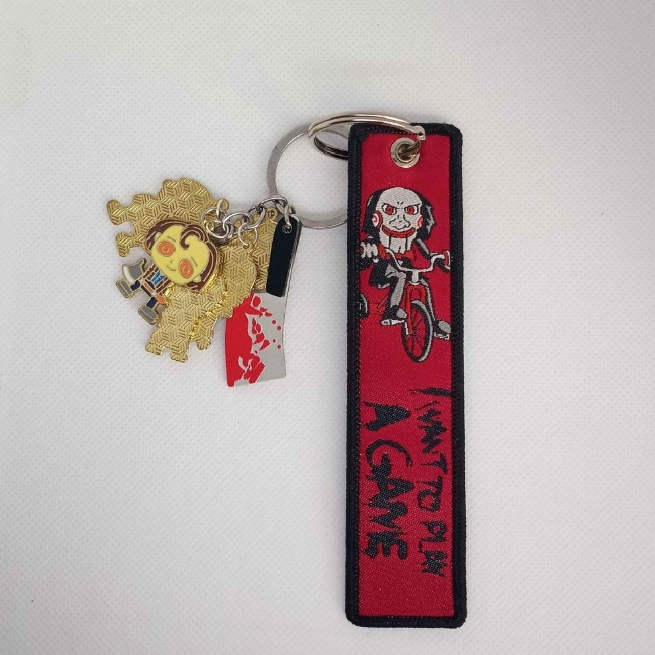 Serial Killer Keychain with Jigsaw Strap and... - Depop