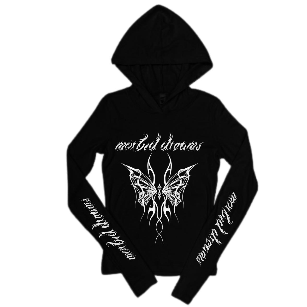 morbid dreams butterfly long sleeve... - Depop