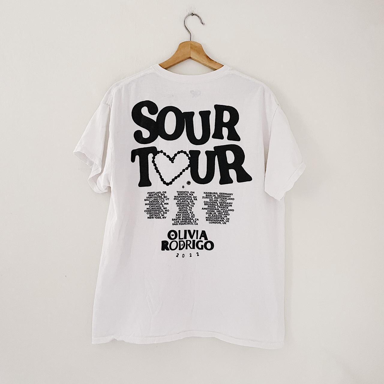 Olivia Rodrigo 2022 Sour Tour official merch tee.... - Depop