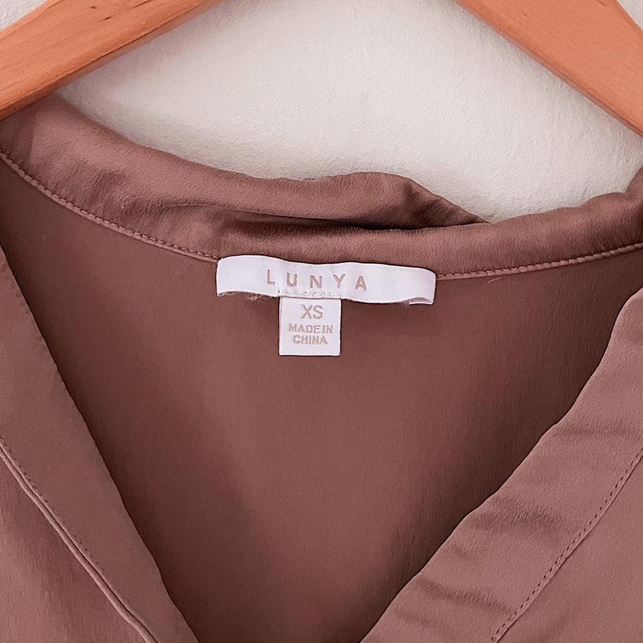 Lunya brand blush pink silk cropped loungewear... - Depop