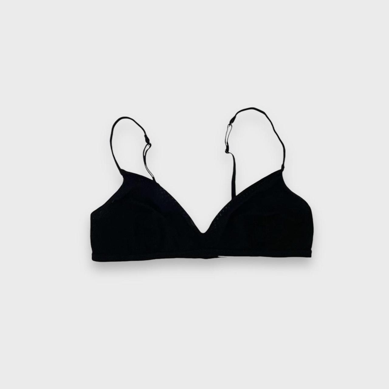 Intimint by Cosabella black mesh triangle bralette.... | Depop