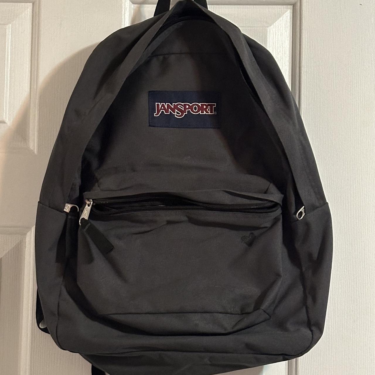 Grey jansport backpack - Depop